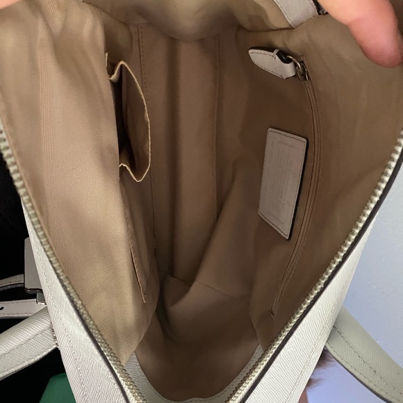 Coach | Bags | Coach Satchel White Mini Riley With Dust Bag | Poshmark